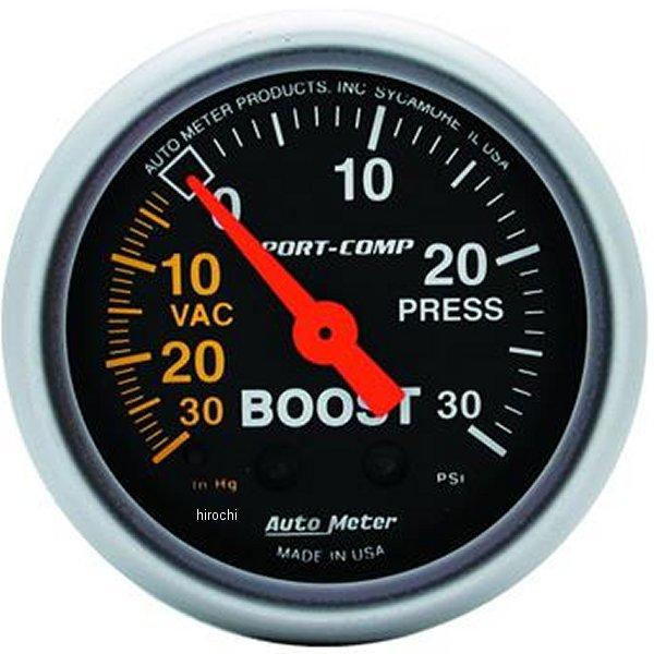 Autometer Sport-Comp 52mm 30 PSI Mechanical Boost Gaugeメーカー：AutoMeterメーカー品番：3303・掲載画像は、カタログより抜粋した参考画像となっております。ご不安な場合は、メー...
