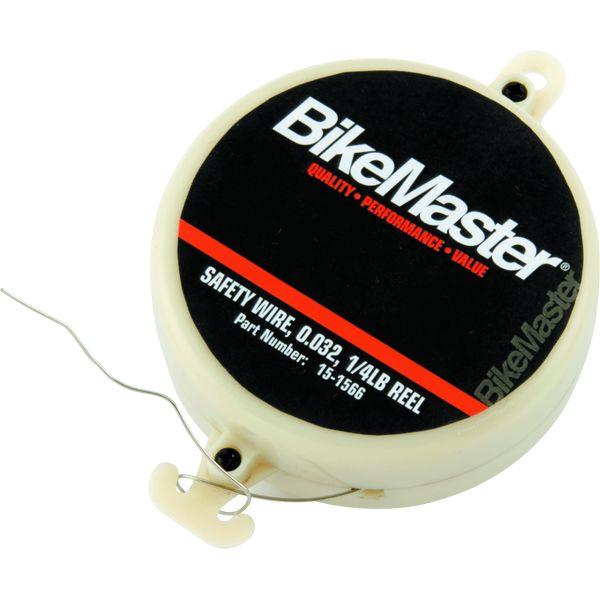 BikeMaster 0.032in Safety Wire Reel - 1/4lbメーカー：BikeMasterメーカー品番：151566・掲載画像は、カタログより抜粋した参考画像となっております。ご不安な場合は、メーカーサイトでのご確...