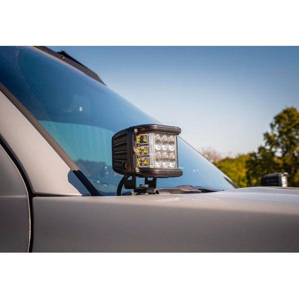 Cali Raised 10-24 Toyota 4Runner Low Profile Led Ditch Light Brackets Kit - Brackets W/ 27W Side Proメーカー：Cali Raised LED...
