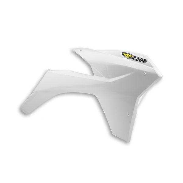 Cycra 11-13 KTM 125-500 SX/XC/SX-F/XC-F/XC-W/XCF-W/EXC-F Powerflow Radiator Shrouds - Whiteメーカー：Cycraメーカー品番：1CYC-1896-42...