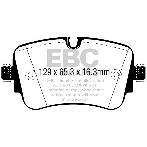 EBC 16-18 Audi Q7 Yellowstuff Rear Brake Padsメーカー：EBCメーカー品番：DP42299R・掲載画像は、カタログより抜粋した参考画像となっております。ご不安な場合は、メーカーサイトでのご確認をお...