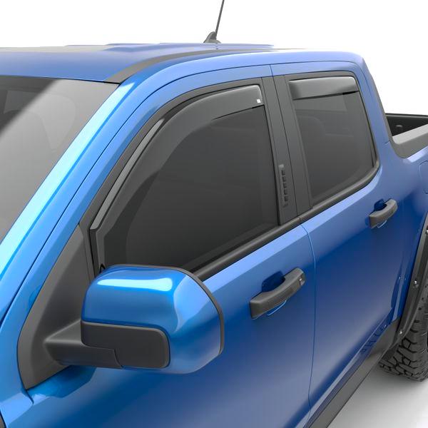 EGR 22-23 Ford Maverick Lariat XL XLT Front/Rear Window Visors - Dark Smoke Finishメーカー：EGRメーカー品番：573591・掲載画像は、カタログより抜粋した...