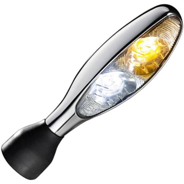 ケラーマン Kellermann micro 1000 PL/マイクロ 1000 PL本体カラー:クロームレンズカラー:クリアー灯火色:アンバーポジション灯火色:ホワイト取付部:M8 x 201個売りウインカー用電圧 12v仕様車用※12V...