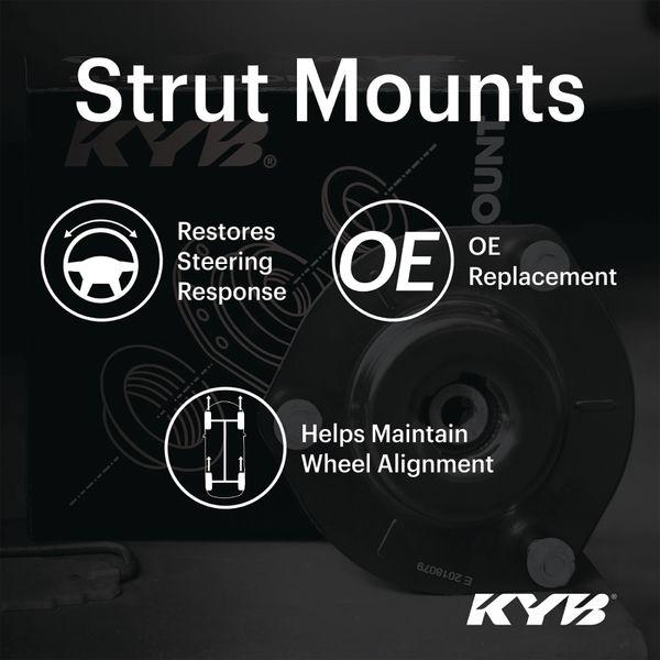 KYB 18-22 Hyundai Kona Strut Mount Kit - Frontメーカー：KYBメーカー品番：SM5961・掲載画像は、カタログより抜粋した参考画像となっております。ご不安な場合は、メーカーサイトでのご確認をお願...