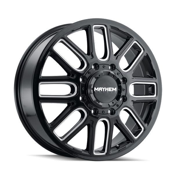 Mayhem 8107D Cogent Dually 20x8.25 / 8x200 BP / 115mm Offset / 142mm Hub Black w/Milled Spokes Wheelメーカー：Mayhemメーカー品番：81...