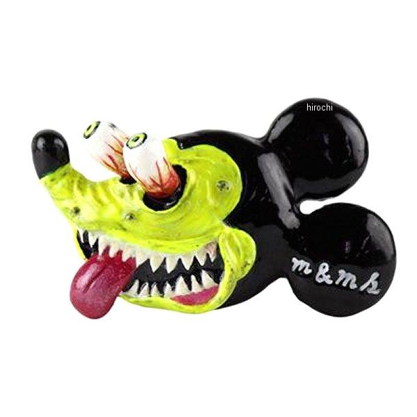 GOODS グッズ HIPPYMOUSE キーホルダー バレッタ スメリーイエローカラー：スメリーイエロー素材:レジンサイズ：幅 約80mm、高さ 約50mm、厚み 約30mm(目玉含む)内容物：本体×1個M&amp;Msヒッピーマウスをキ...