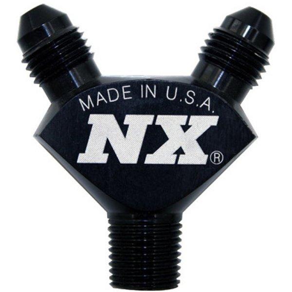 Nitrous Express 1/8NPT x 3AN x 3AN Billet Pure-Flo Y Fitting - Blackメーカー：Nitrous Expressメーカー品番：16378・掲載画像は、カタログより抜粋した参考画...