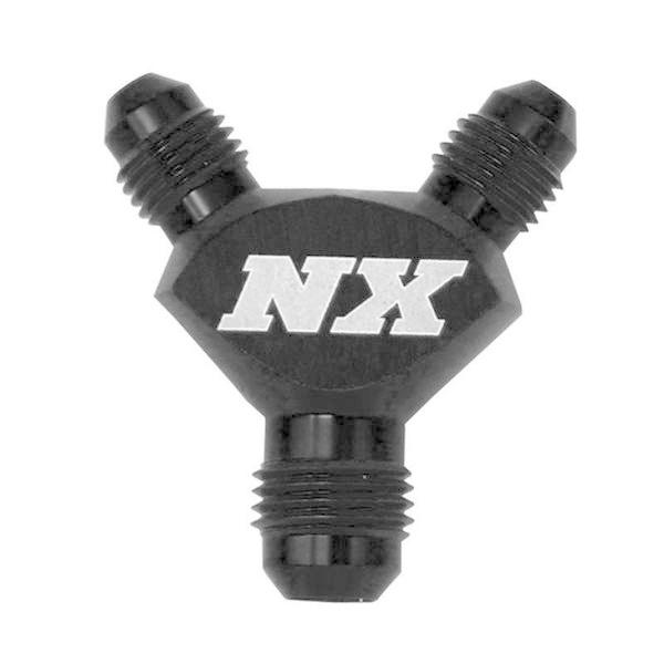 Nitrous Express 10AN x 8AN x 8AN Billet Pure-Flo Y Fitting - Blackメーカー：Nitrous Expressメーカー品番：16390・掲載画像は、カタログより抜粋した参考画像と...