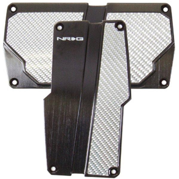 NRG Brushed Aluminum Sport Pedal A/T - Black w/Silver Carbonメーカー：NRGメーカー品番：PDL-150BK・掲載画像は、カタログより抜粋した参考画像となっております。ご不安な場合...