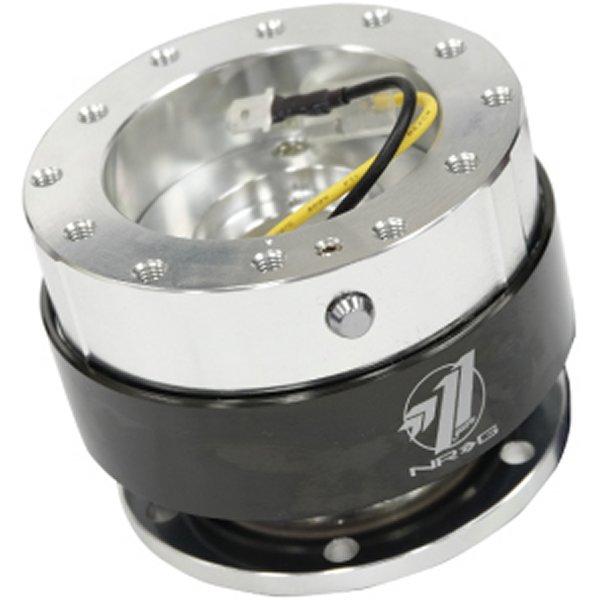 NRG Quick Release Gen 1.5 - Silver Body / Black Chrome Ringメーカー：NRGメーカー品番：SRK-100BC・掲載画像は、カタログより抜粋した参考画像となっております。ご不安な場合は...