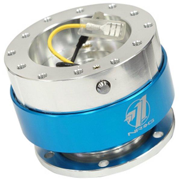 NRG Quick Release - Black Body/ Blue Chrome Ringメーカー：NRGメーカー品番：SRK-100BL・掲載画像は、カタログより抜粋した参考画像となっております。ご不安な場合は、メーカーサイトでのご...