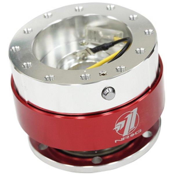 NRG Quick Release - Silver Body/ Red Chrome Ringメーカー：NRGメーカー品番：SRK-100RD・掲載画像は、カタログより抜粋した参考画像となっております。ご不安な場合は、メーカーサイトでのご...