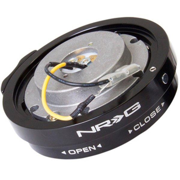 NRG Thin Quick Release - Blackメーカー：NRGメーカー品番：SRK-400BK・掲載画像は、カタログより抜粋した参考画像となっております。ご不安な場合は、メーカーサイトでのご確認をお願い致します。・お届けする商...