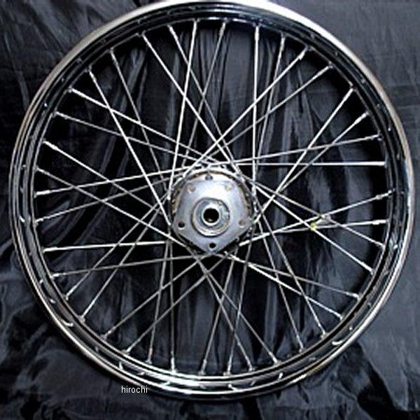 部品屋K&amp;W スポークホイールフロント(シングルディスク)用ハブ・スポーク・リムがクロームメッキ済み、及び組立て済みアクスルシャフトは3/4を使用して下さい21インチ1.85J40本スポークシングルディスクP36-311P36-31...