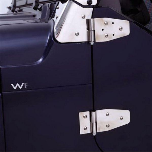 Rampage 1987-1995 Jeep Wrangler(YJ) Door Hinges - Stainlessメーカー：Rampageメーカー品番：7441・掲載画像は、カタログより抜粋した参考画像となっております。ご不安な場合は、...