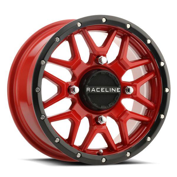 Raceline A94R Krank 14x7in / 4x156 BP / 10mm Offset / 132.5mm Bore - Red &amp; Black Lip Wheelメーカー：Racelineメーカー品番：A94R-4...