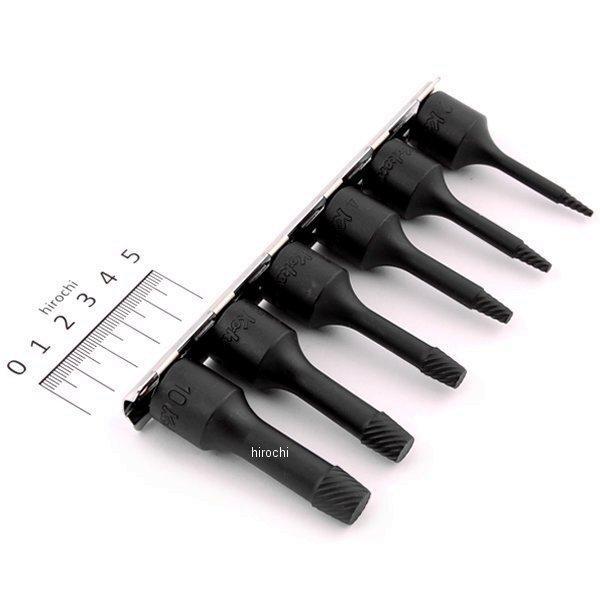 RS3129/6-L60 3/8インチ sq. ボルトツイスターレールセット 全長60mm 6ヶ組2mm 3mm 4mm 6mm 8mm 10mmRS3129-6-L60-KKヤフー JP店