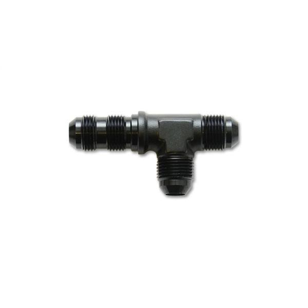 Vibrant -3AN Bulkhead Adapter Tee on Run Fittings - Anodized Black Onlyメーカー：Vibrantメーカー品番：10624・掲載画像は、カタログより抜粋した参考画像となって...