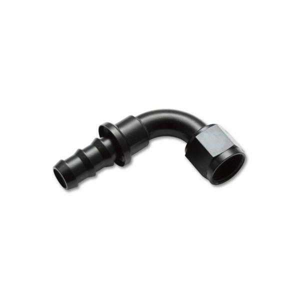 Vibrant -12AN Push-On 90 Deg Hose End Fitting - Aluminumメーカー：Vibrantメーカー品番：22912・掲載画像は、カタログより抜粋した参考画像となっております。ご不安な場合は、メー...