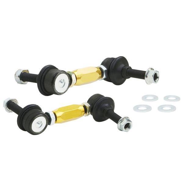 Whiteline Universal Swaybar Link Kit-Heavy Duty Adjustable Ball Jointメーカー：Whitelineメーカー品番：KLC140-090・掲載画像は、カタログより抜粋した参考画...