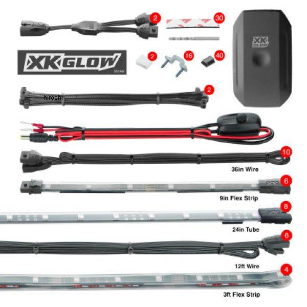 XK Glow Strip Million Color XKCHROME App Undercar Kit (8x24In Tube + 6x10In Strip + 4x36In)メーカー：XKGLOWメーカー品番：KS-Car-Pro・...