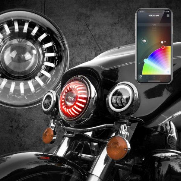 XK Glow 7In RGB LED Harley Headlight XKchrome Bluetooth App Controlled Kitメーカー：XKGLOWメーカー品番：XK-7IN-HD-KIT・掲載画像は、カタログより抜粋...