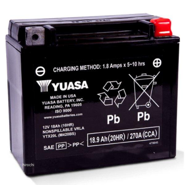 Yuasa YTX20L Maintenance Free AGM 12-Volt Batteryメーカー：Yuasa Batteryメーカー品番：YUAM420BS・掲載画像は、カタログより抜粋した参考画像となっております。ご不安な場合は...