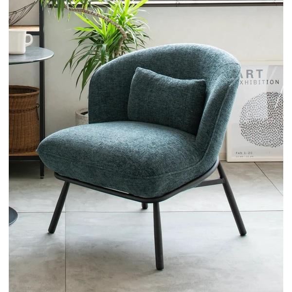 可愛らしいフォルムが特徴のリラックスチェア。もちろん掛け心地も良好♪グリーン・ライトグレーの2色から選べます。【製品サイズ】巾690・高さ740・奥行き730・座面高460(mm)【製品重量】10.7kg■生産地：中国■素材・成分：材質：フ...