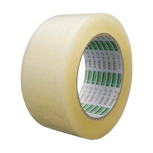 オカモト　OPPテープ　53μ　 No.333　48mm×100m　透明　50巻入優れた強度と粘着力。作業性の良さが自慢です。耐候性に優れたアクリル系粘着剤を使用＜厚さ0.053ｍｍ　粘着力　8.7　引張強さ　88.2（N/25ｍｍ）＞