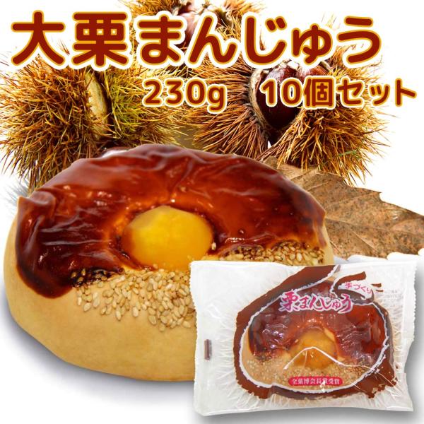 栗を丸ごと乗せたインパクト大の大栗まんじゅうです。昔ながらの素朴な味わいをご賞味下さい。中はほどよい甘さの白あんたっぷり、栗の座部分には胡麻をまぶして栗の形を再現しています。これ一つでおなか一杯になります。おやつやサプライズにもおすすめです...