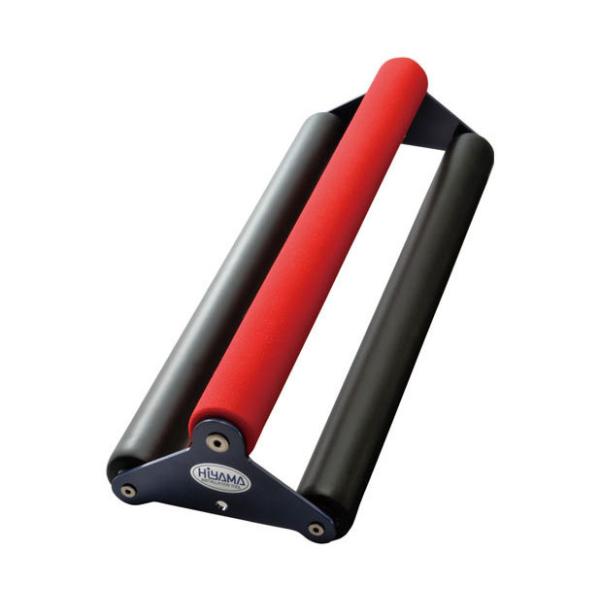 桧山　ダブルプレッサー　DP400広島　床用ローラー小型ハンディタイプの圧着ローラーです。グリップ部（赤色部分）にはスポンジが巻いてあり、手になじみます。ローラー部は硬質ゴムが巻いて有ります。サイズ　全長420×巾145×高さ90mm　重量...