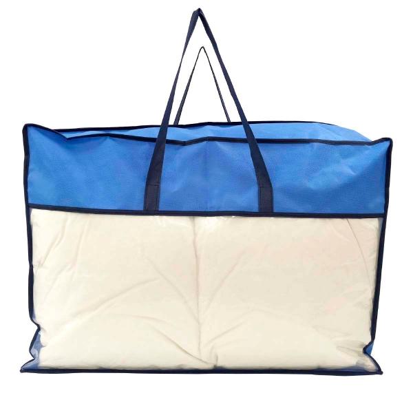 防ダニ　 Dani Not　 布団収納袋 サイズ 70×30×50cm（羽毛ふとんシングル1枚収納）防ダニ　ダニエスケープ　羽毛布団　収納袋　アース製薬　使いやすさにこだわりました！！●開けなくても外から確認できる透明窓付き。●持ち運びに便...