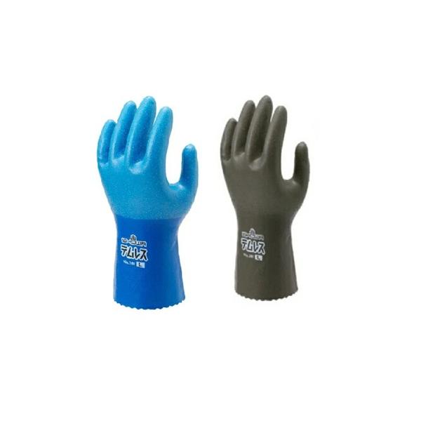 ●品質表示　 樹脂部：ポリウレタン　 繊維部：ナイロン、ポリウレタン●全長　２７ｃｍ●特徴　 ・水を通さず、透湿性のある素材を使用。不快なムレの軽減。　 ・耐油性、耐洗剤性に優れ、やわらかく丈夫。　 ・指先と手の平部分に特殊樹脂を施している...