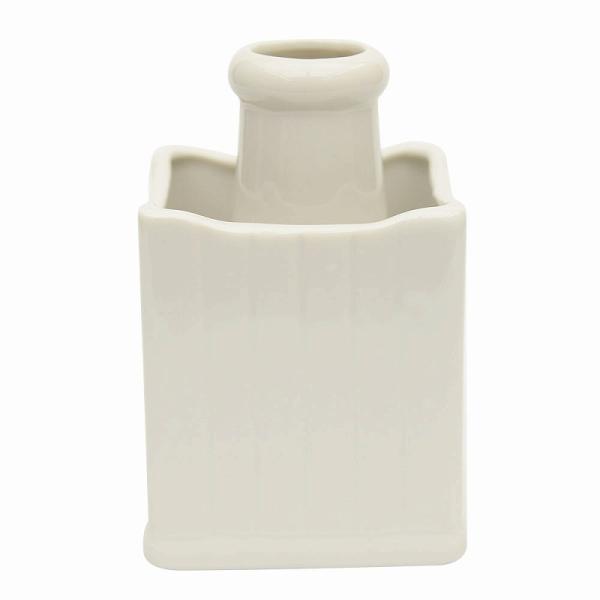 神棚に神棚の葉っぱ　榊をお供えするときに使用する花瓶「榊立て」です。一般的榊立てに比べ、お水がたくさん入ることが特徴です。通常は、1対でお供えします。材質　：陶器納期　：午後1時までのご注文で最短即日発送