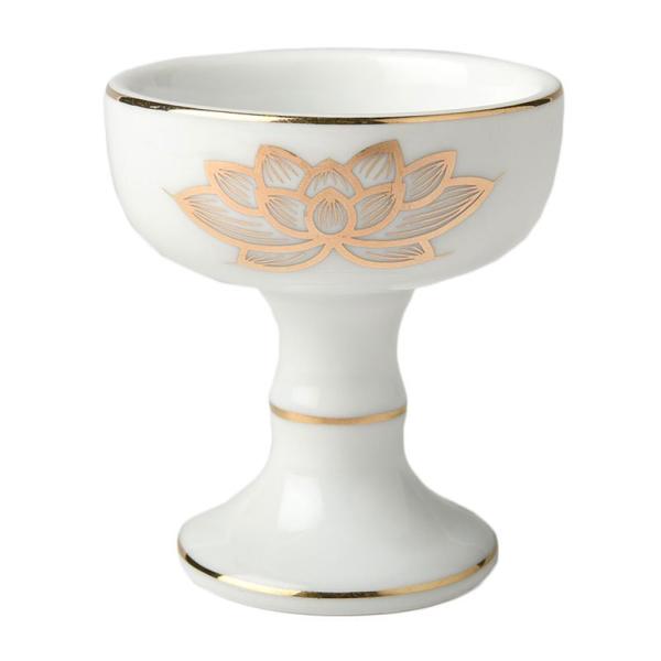 ◆名称：仏飯器 上金ハス (中〜特大)◆宗派：天台宗・真言宗・浄土宗・臨済宗・曹洞宗・日蓮宗・浄土真宗本願寺派・浄土真宗大谷派・時宗・黄檗宗・無宗派対応◆サイズ：中：高さ5.5×口径5.1×底径3.7cm大：高さ6×口径5.5×底径4.2c...