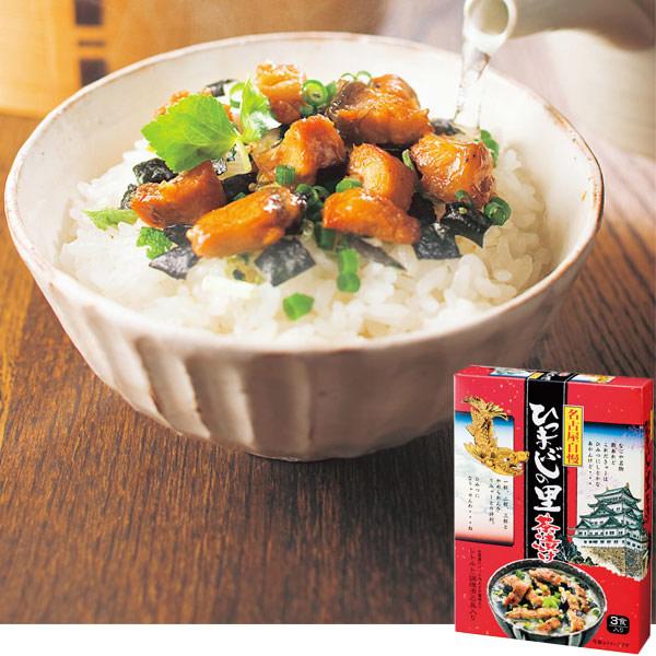 【愛知】ひつまぶしの里茶漬け名古屋名物「ひつまぶし」をご家庭でも簡単に食べられるお茶漬けにしました。【内容】1箱：3食入(具材パック21ｇ×3袋、調味料パック2.8ｇ×3袋) 【サイズ】箱サイズ：約23.5×17×4cm 【アレルギー】小麦...