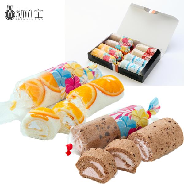 岐阜 新杵堂 アイスロール アソート（8本入り）新感覚！片手で気軽に本格スイーツ。 ワンハンドスイーツ。【オレンジ】さっぱり食べたい！そんな方におすすめ。後味さっぱりの植物性クリームと、マーマレードソースを巻きました。表面のオレンジがアクセ...