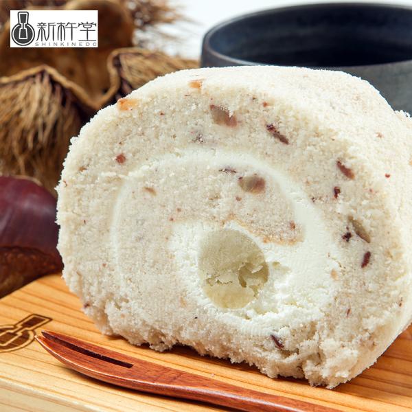 【送料無料】岐阜 新杵堂 渋皮栗入栗きんとんロール渋皮栗を贅沢に散りばめた生地で栗きんとんとクリームを巻いた栗をふんだんに使用したロールケーキです。しっとりとした弾力がありながら、ふわふわの食感の生地。国産栗100％の栗きんとんとクリーム。...