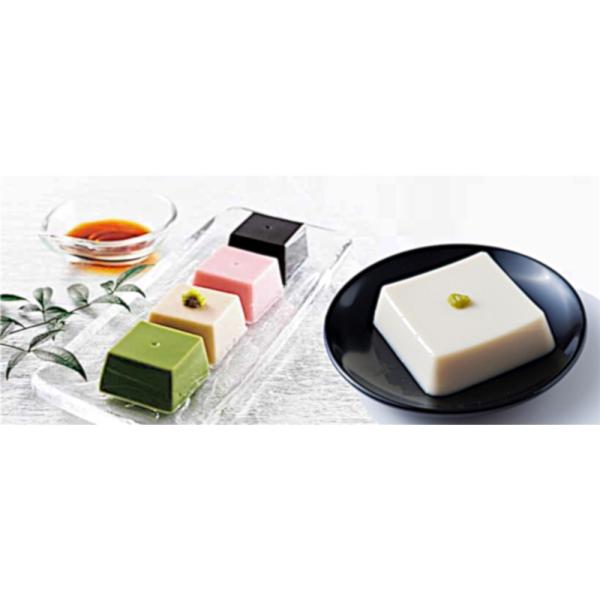 京都　北野天満宮傍の胡麻豆腐専門店「京五山」の人気商品、ごまとうふと湯葉どうふの詰合せとなります。いろんな味を食べ比べられるちょっと贅沢な詰合せです。【内容量・重量】湯葉どうふ100g×3、ごまとうふ(白)50g×4、ごまとうふ(黒、抹茶、...