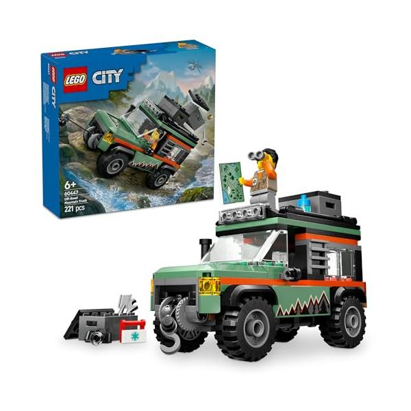 オフロードの冒険 ? お子さまの遊びがレベルアップする組み立てセットです（対象年齢：6才以上）セットの内容 ? オフロードトラックの組み立てに必要なパーツ、冒険家のミニフィギュア1体リアルなごっこ遊び ? 急斜面はウィンチで上り、シュノーケ...