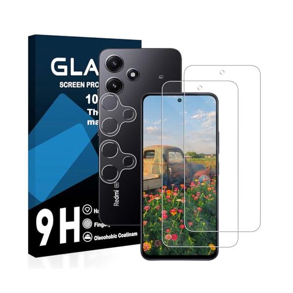 ?【専用設計?簡単に貼り付け】Xiaomi Redmi 12 5G 専用液晶画面保護ガラスフィルム。本商品は日本素材のAGC 旭硝子 素材を採用して作られております。フィルムのシリコン自己吸着層により、スチールフィルムを携帯電話に合わせて軽...