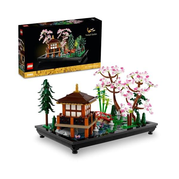 美しい庭園づくり ? 組み立てながらマインドフルネスを実感できるレゴアイコン 禅ガーデン(10315)セットの内容 ? 書院、太鼓橋、遣水、鯉、水蓮、植栽、石組、石灯籠などを配した禅ガーデンの組み立てに必要なパーツが揃っていますカスタマイズ...