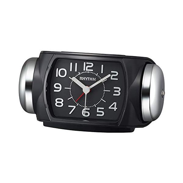 サイズ:8.4x15.9x8cm使用電源:アルカリ単3形×2本(別売)ムーブメント:クオーツ、秒針:連続秒針(流れる様に動いて静か)アラーム:大音量ベル音(大⇔小)切替式　（スマートな大音量ベル音目覚まし時計です。音量(大・小)切り替え式で...