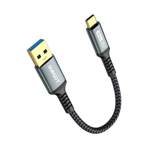 ?【Gen2 10Gbps 超高速データ転送】SUNGUY USB 3.1 type c ケーブルは、最大10Gbps高速データ転送をサーポートします。Gen1(USB3.0)より約2倍の速さ、HD映画や画像または音楽をわずか数秒で転送でき...