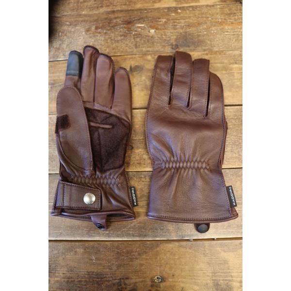 ●メーカー：KADOYA●品名：ROAD STAR-MID　ロードスターミッド/グローブ●品番：3360●カラー：ブラック　ブラウン●サイズ；M,L,XL,　レディースM,レディースL●素材：表/牛革　スマホタッチ（人差指先端部）・3シーズ...