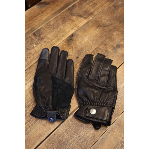●拘りの日本製●メーカー：KADOYA●品名：ROAD STAR-SHORT　ロードスターショートグローブ●品番：3361●カラー：ブラック　ブラウン●サイズ；M,L,XL,　レディースM,レディースL●素材：表/牛革　スマホタッチ（人差指...