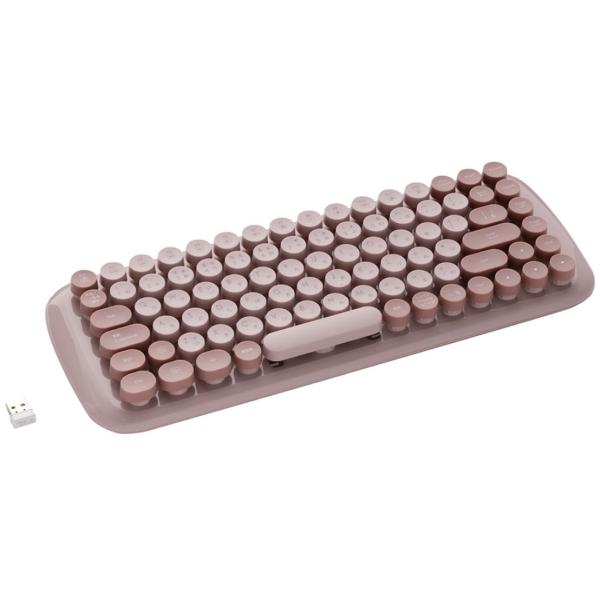 ● キートップはラウンド凹凸形状。● アイソレーションタイプでキー同士が離れているからタイピングしやすく掃除もかんたん。● USBポートにレシーバーを挿すだけの簡単接続ですぐつかえる。仕様本体寸法/重量 (キーボード) W345×D135×...