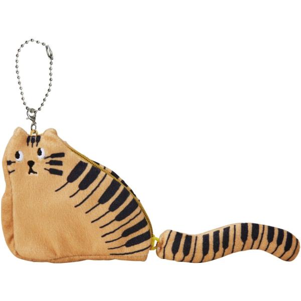 しっぽの先まで鍵盤模様♪楽しい音楽が聴こえてきそうなトラネコシリーズ小物を収納するのにぴったりなアイテム。音楽を感じるデザインで、あなたの持ち物を楽しく彩ります♪■主材　ポリエステル■個装　タグ＋PP袋■中国製■サイズ 　W9cm L2cm...