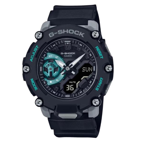 【商品特長】タフネスウオッチG-SHOCKの耐衝撃構造として「カーボンコアガード構造」を採用したGA-2200です。ケース素材に、軽量ながら樹脂の概念を超える高剛性を発揮するカーボンファイバー強化樹脂入りファインレジンを使用。衝撃による破損...