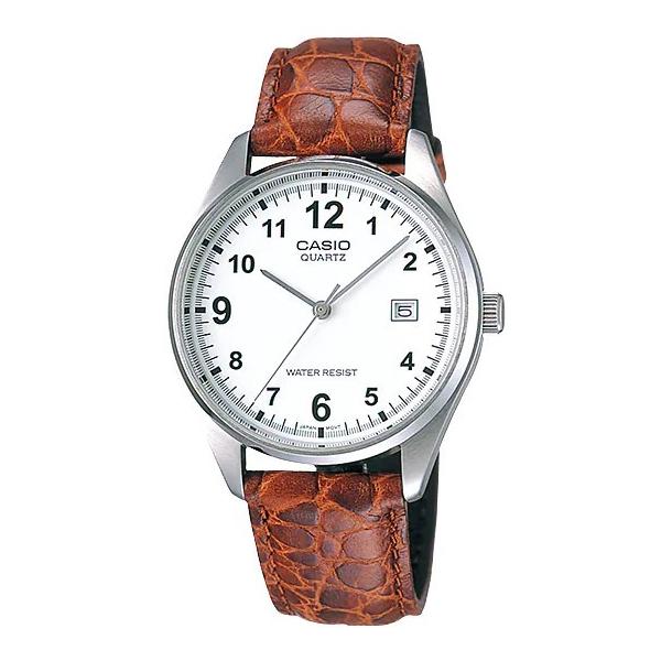 シンプルなホワイト文字板で日付表示付きの本革バンドタイプのウオッチです。◆商品概要■ケースサイズ（縦×横×厚さ）42.5 × 36 × 8.7 mm■質量36 g■バンド本革バンド■防水性日常生活用防水■使用電源・電池寿命電池寿命：約2年■...